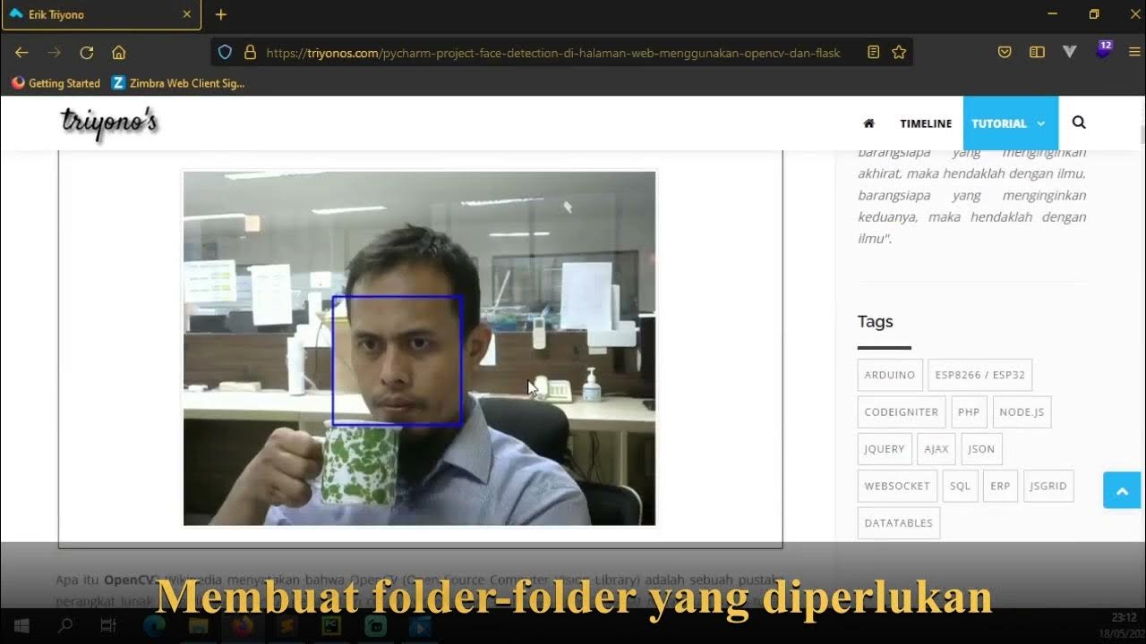Pycharm Flask OpenCV Face Detection with Arduino Serial Print ...