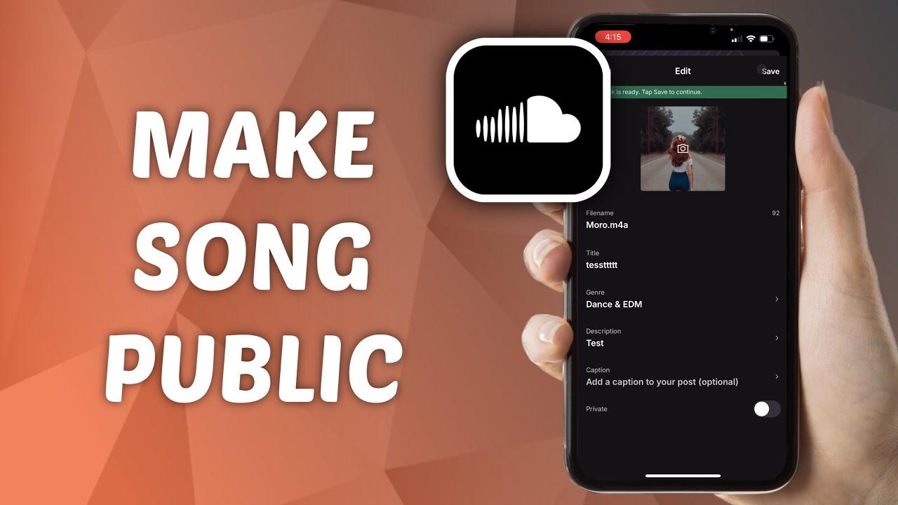 How to Make Your Song Public on SoundCloud - YouTube