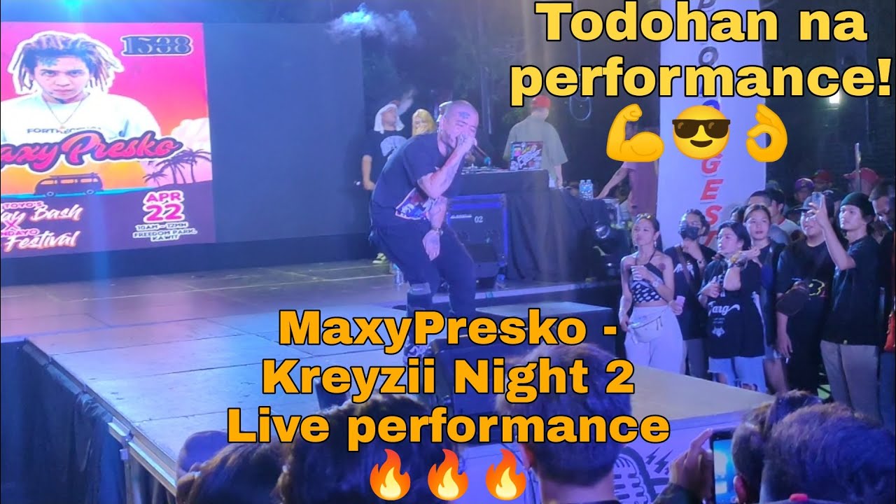 MaxyPresko - Kreyzii Night Part 2 Live performance at Boss Toyo's ...