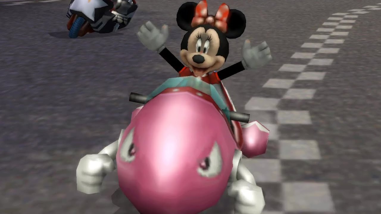 Minnie Mouse in Mario Kart Wii - YouTube