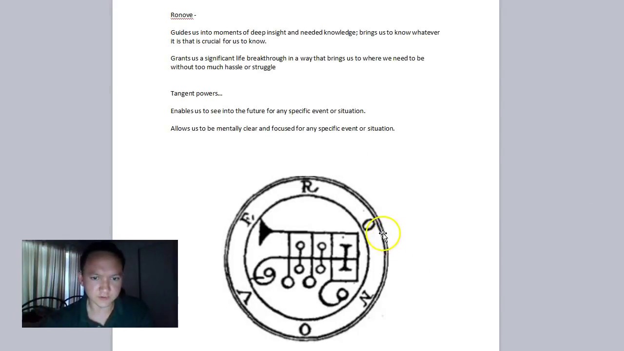 Using The Demon Ronove For Insight and Life Breakthrough - YouTube