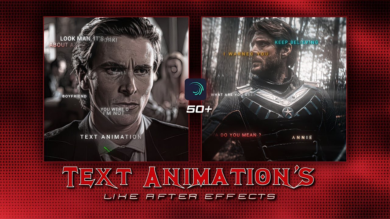 Texts Animations Pack Alightmotion | Ae Texts For Alightmotion | Text ...
