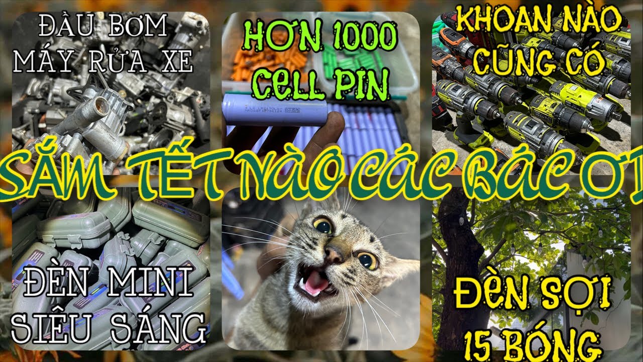 Cell pin 2170 , công cụ cầm tay, hàng bãi thanh lý , cưa xích brushless ...