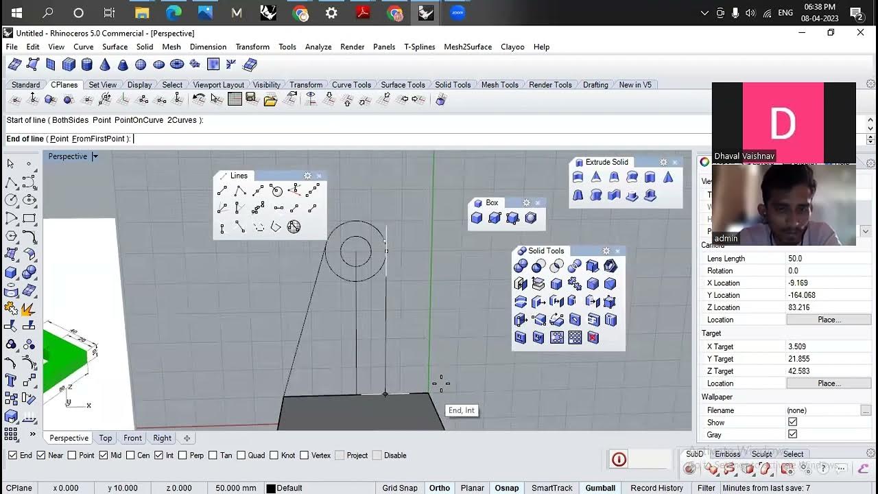 Rhino 3D object Creating method - Online training session - YouTube