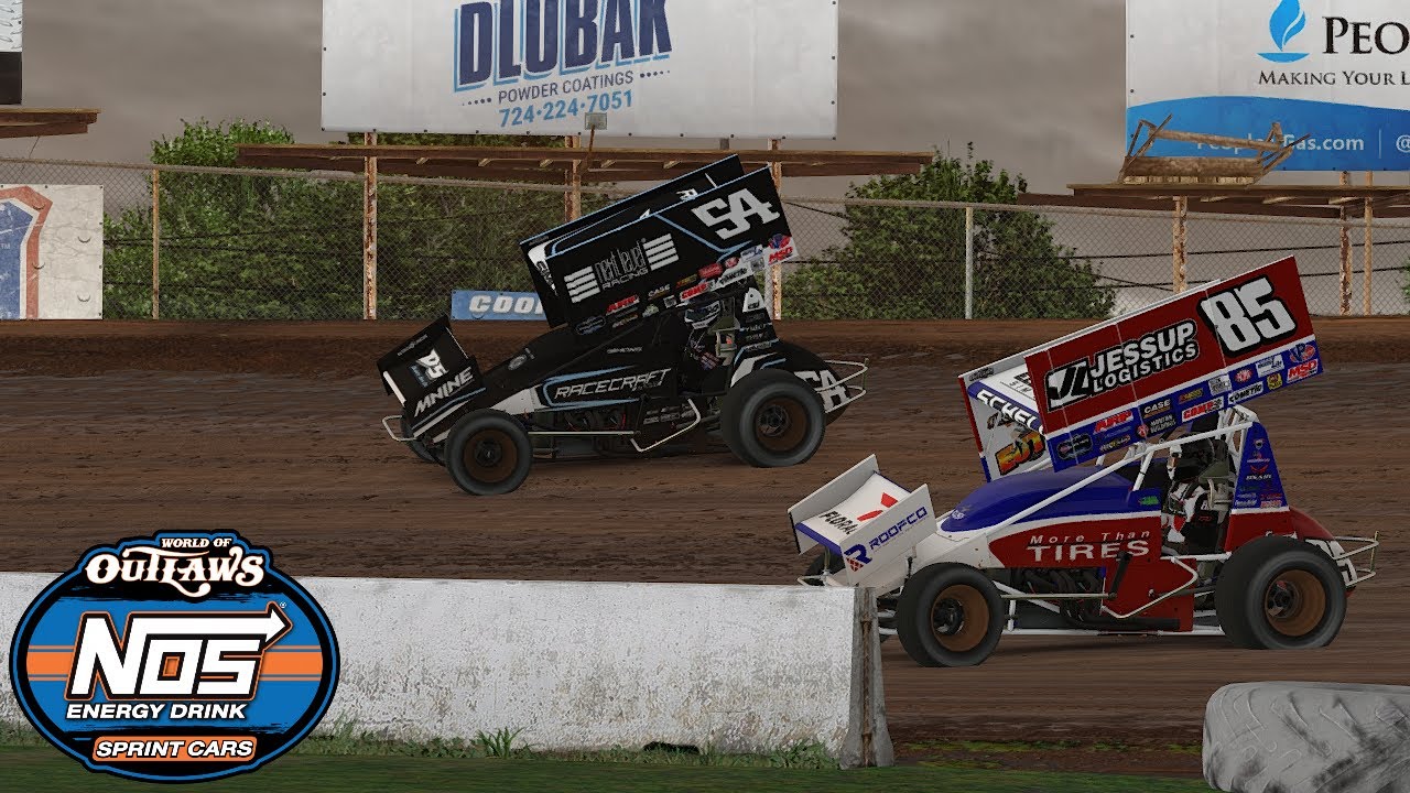 Iracing Lernerville 410 Sprint Cars 5th place 6103 SOF! - YouTube