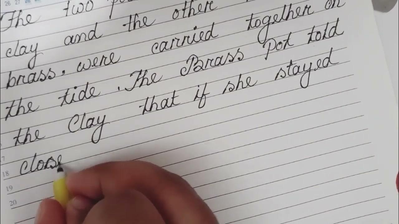 English Cursive Handwriting. cursive handwriting practice for beginners ...