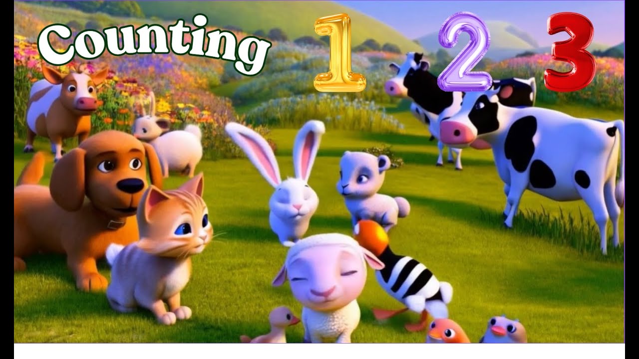 Farm Animal Counting Song | Numbers 1 to 10 for Kids - YouTube