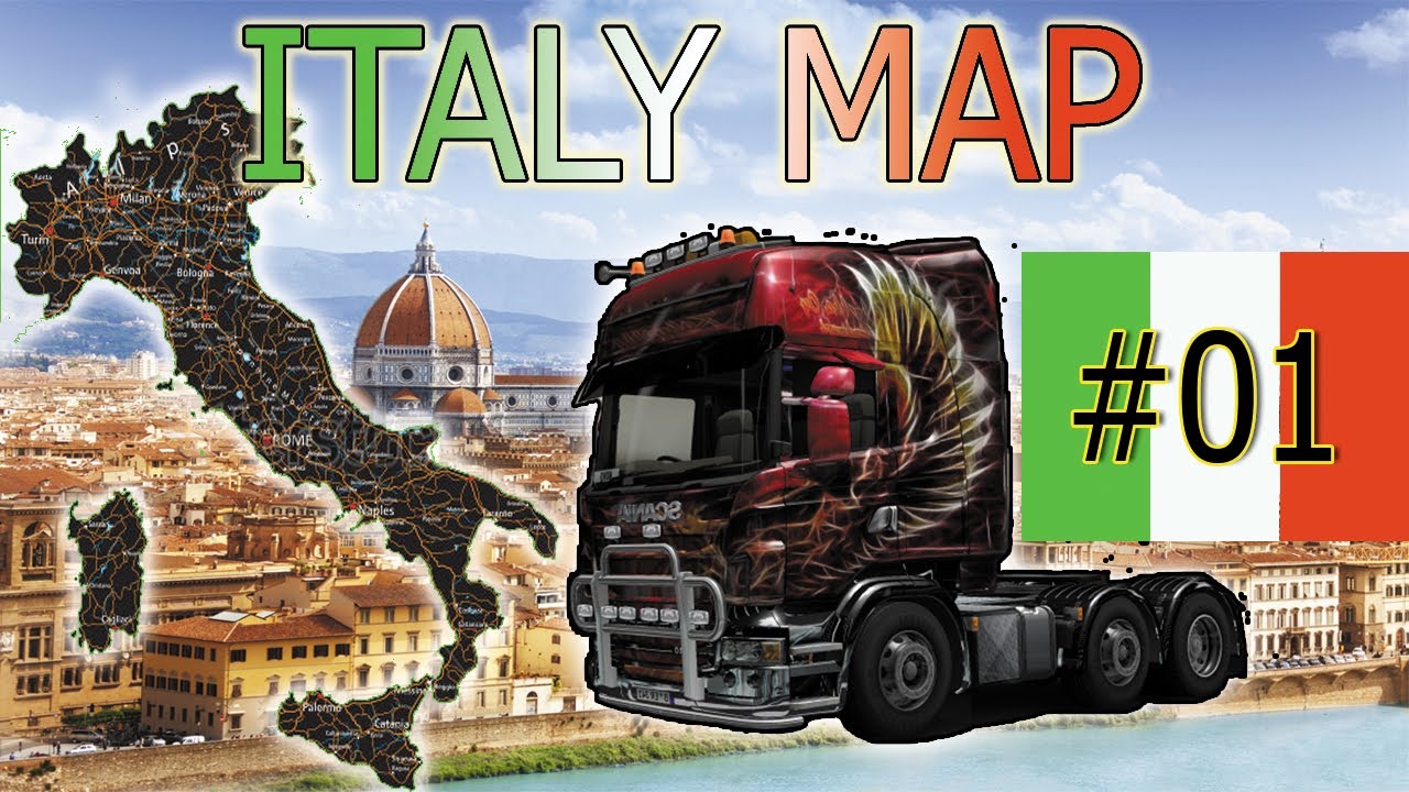 Euro Truck Simulator 2 Italy Map Mod | Partiamo da Firenze!!! - YouTube