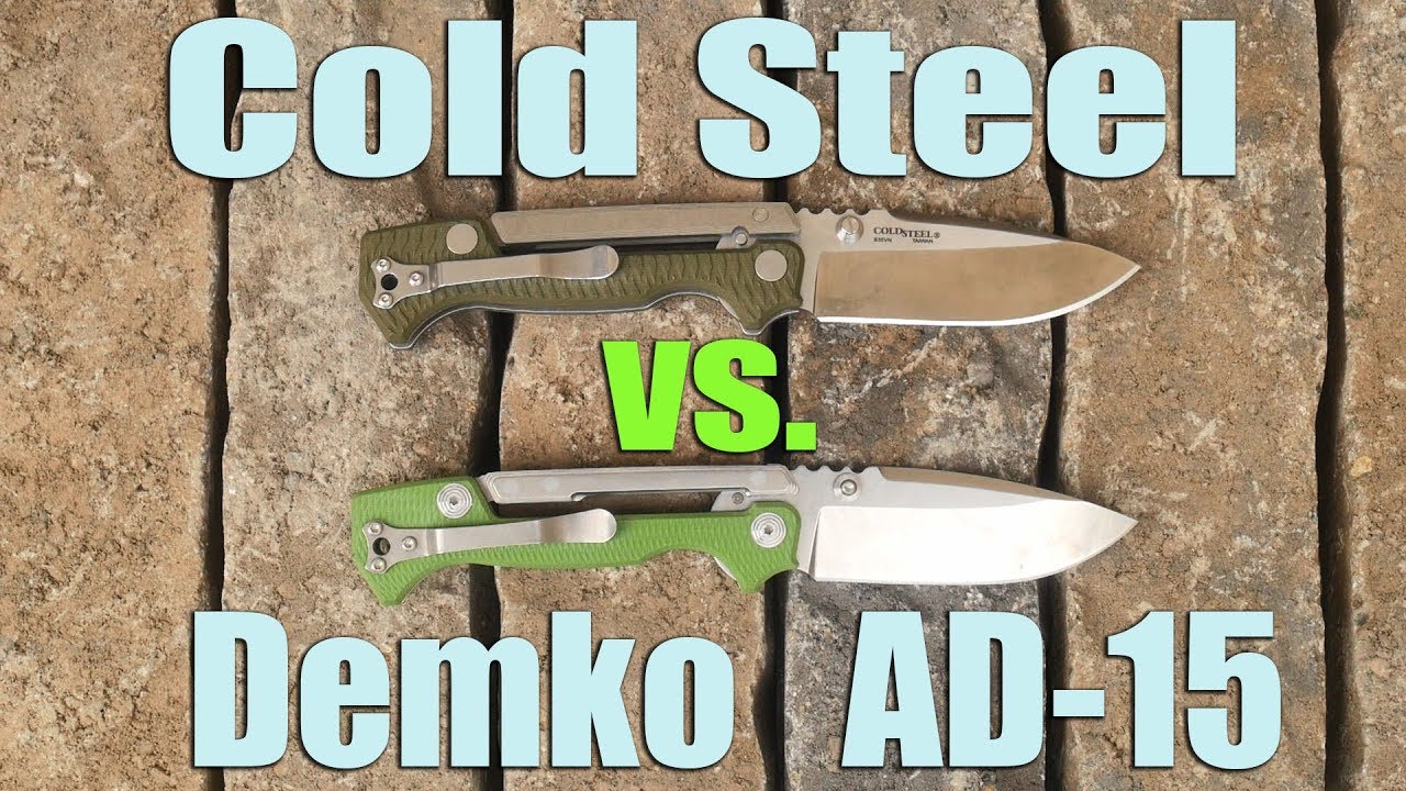 The new Cold Steel & Demko AD-15 Comparison Review. Midtech and ...