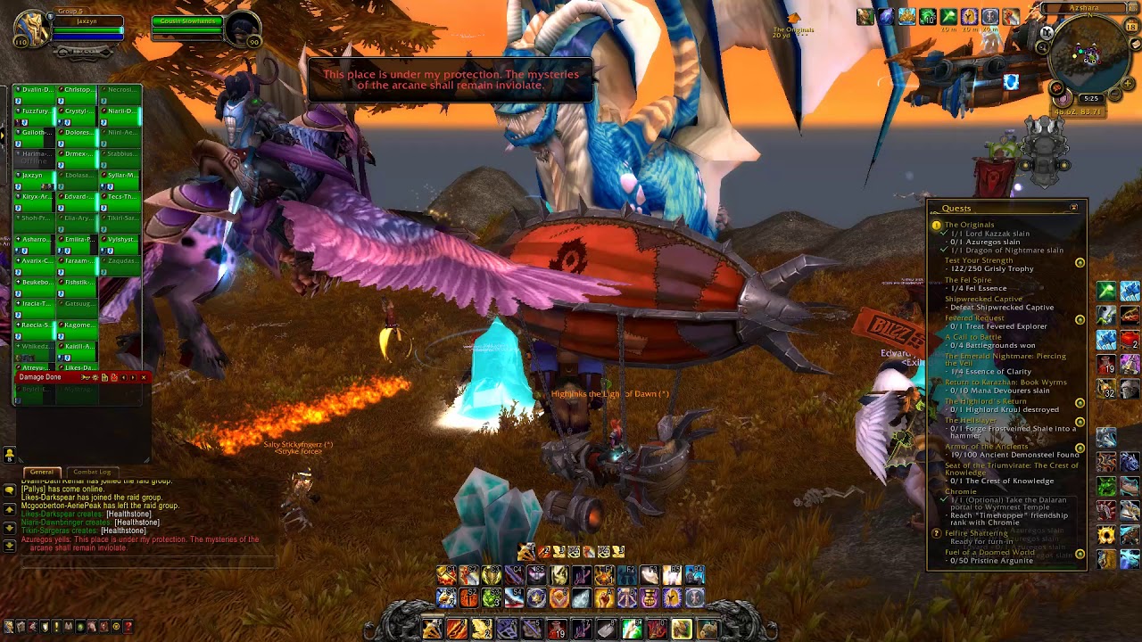 WoW Legion - 13th Anniversary Azuregos - YouTube