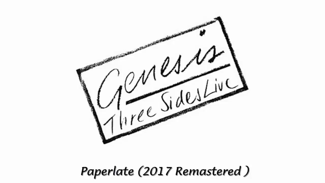 Genesis - Paperlate (2017 Remastered) - YouTube