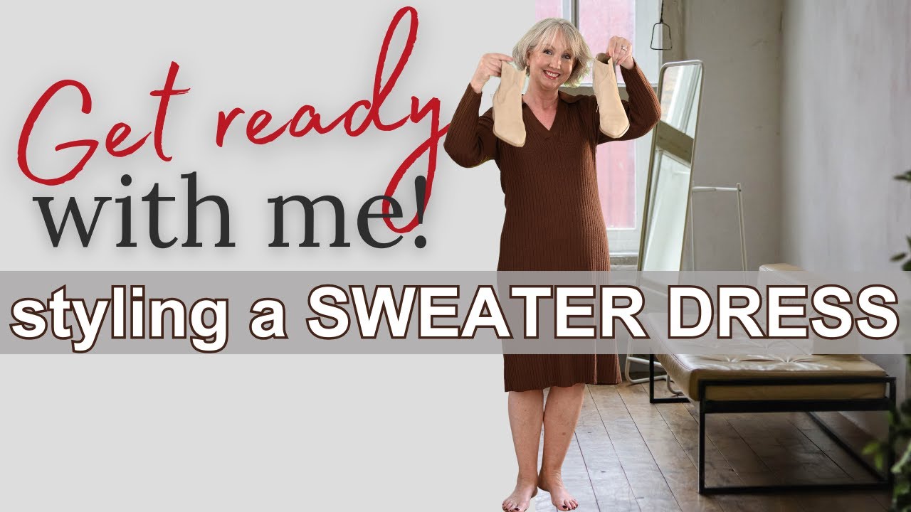 Get Ready With Me! - Styling a Sweater Dress for Fall - YouTube