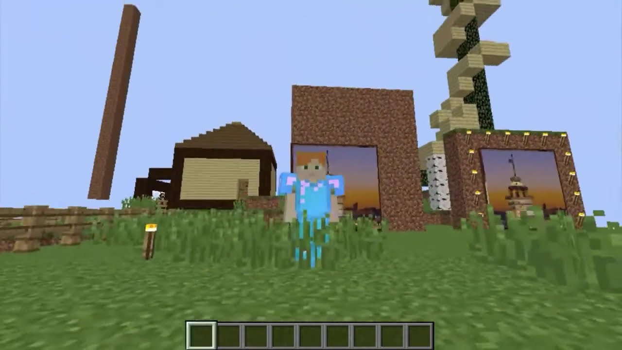 Minecraft'ta Resimli Tablo Yapımı - YouTube