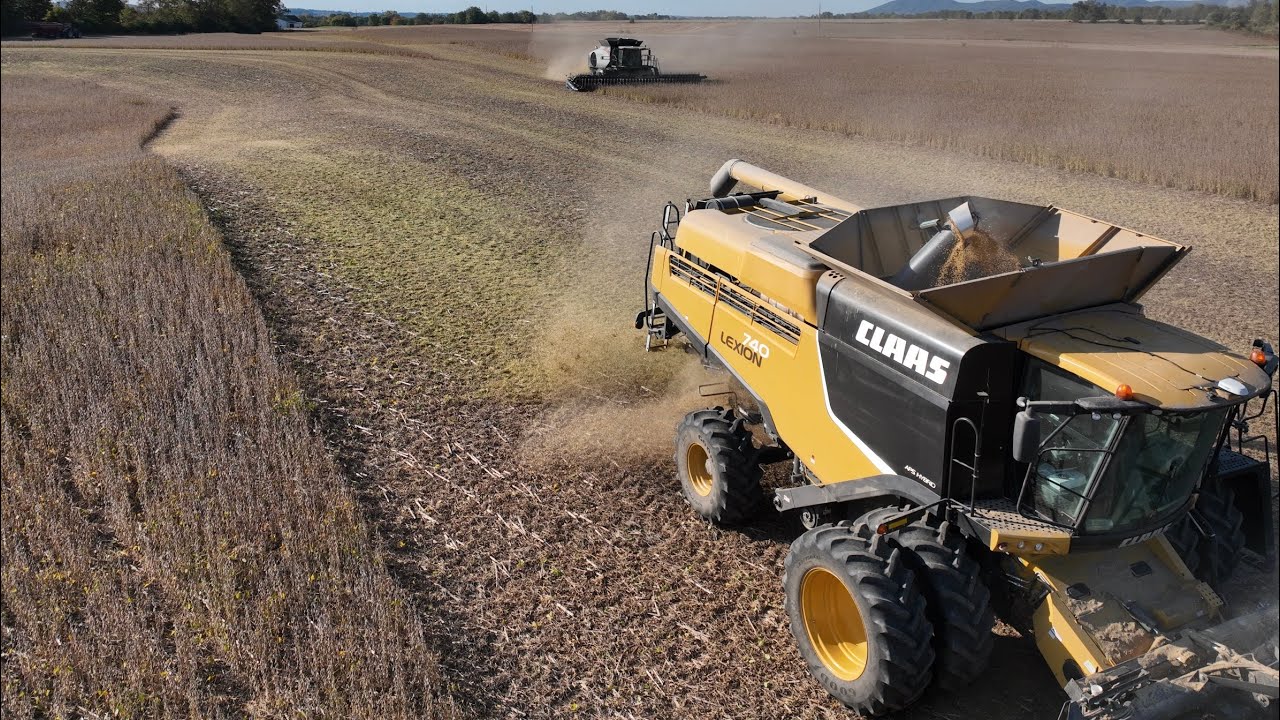 Combine caught on Fire | almost a disaster - YouTube