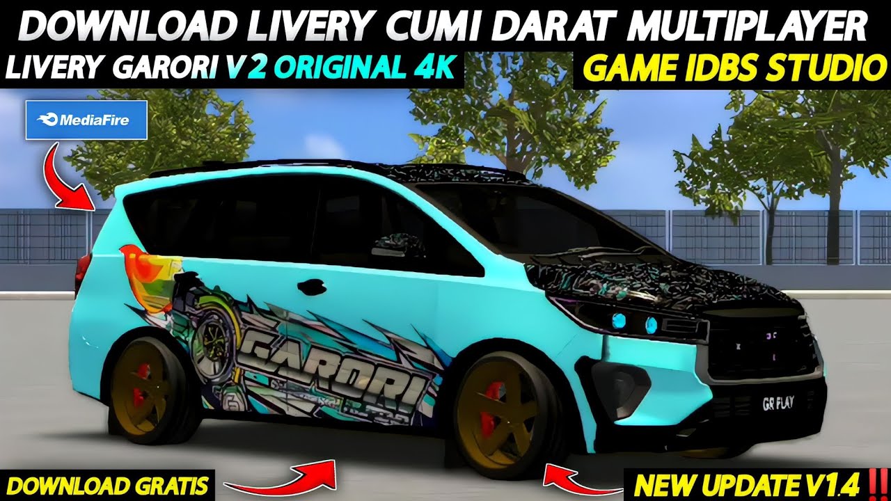 Livery GARORI V2 ORIGINAL 4K - Cumi Darat Multiplayer IDBS Studio NEW ...