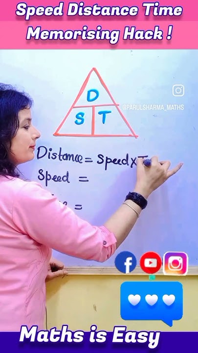 Speed, Distance Time Formula Trick | How to Memorize Speed Distance ...