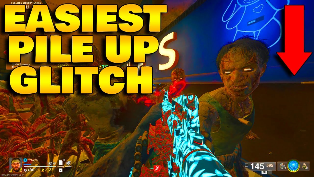 BO6 ZOMBIE GLITCH: EASIEST PILE UP GLITCH IN LIBERTY FALLS XP GLITCH ...