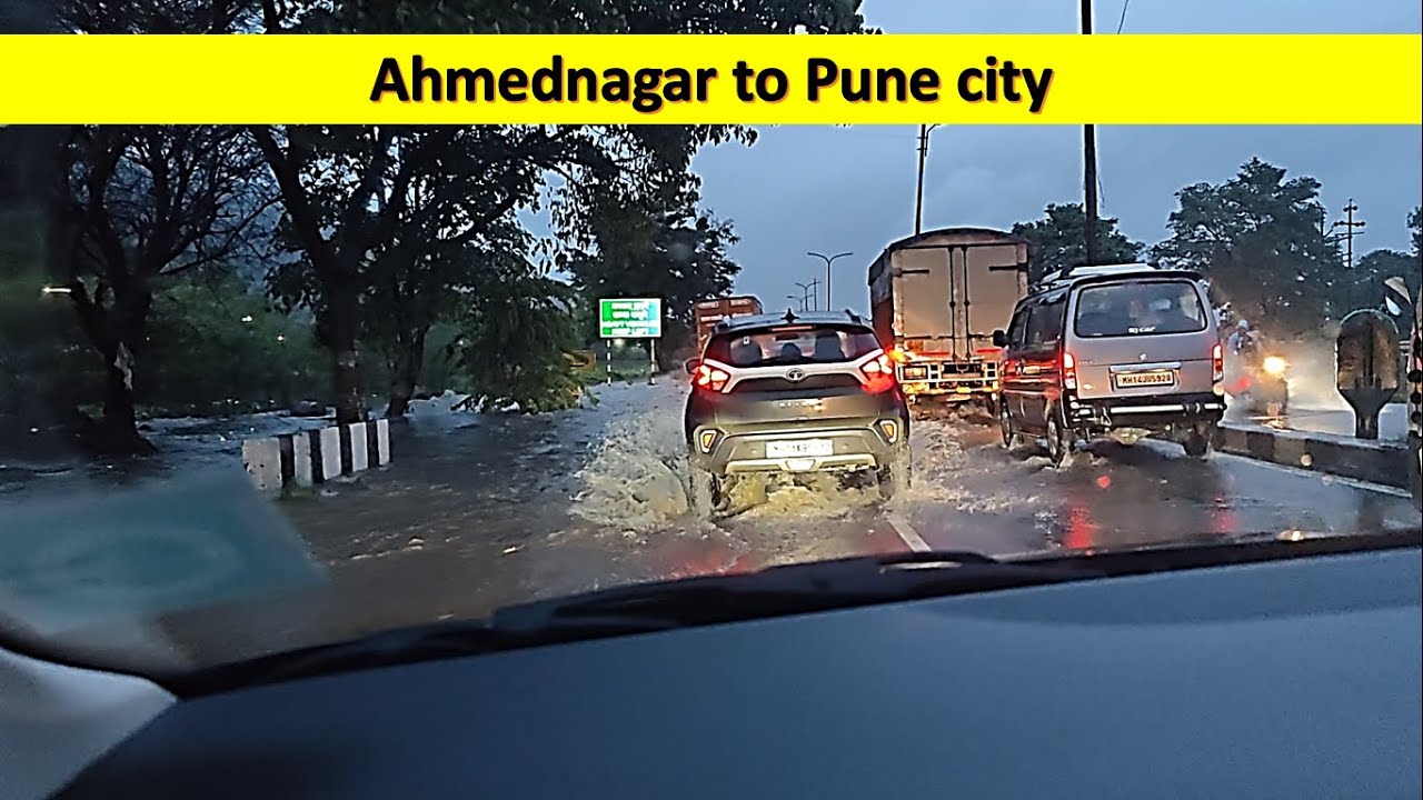 Exploring roads from Ahmednagar to Pune | Drive through the Pune city ...