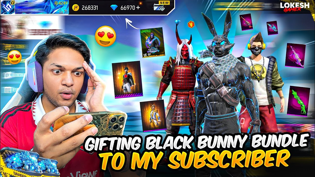 First Time Gifting 50,000 Diamonds & Rare Black Bunny Bundle 😨 To ...