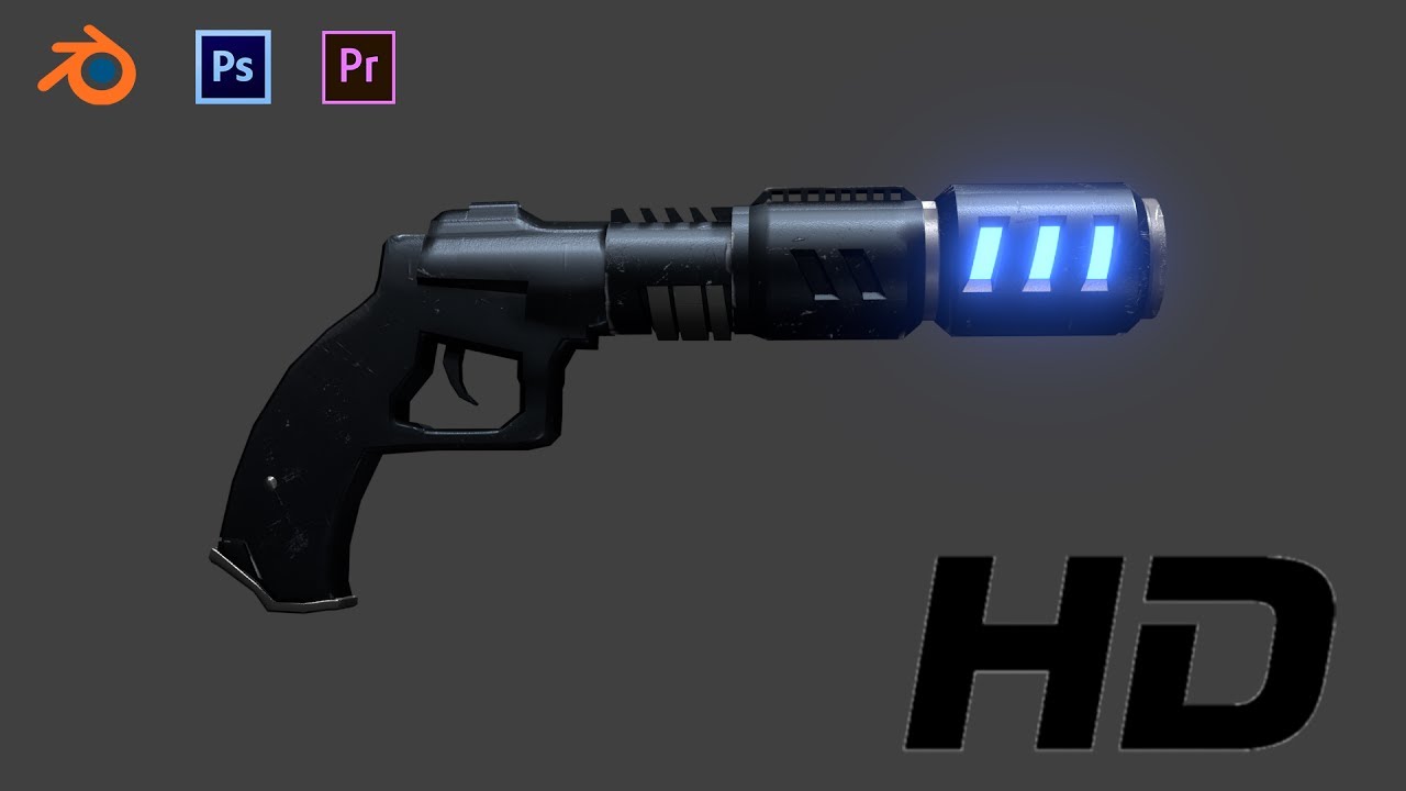 Gaming Gun Modeling In Blender Timelapse Youtube