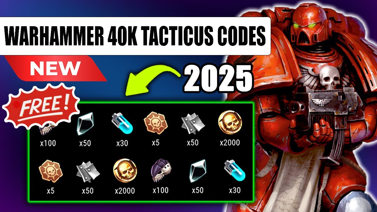 TACTICUS CODES APRIL 2025 | WARHAMMER 40K TACTICUS CODES - YouTube