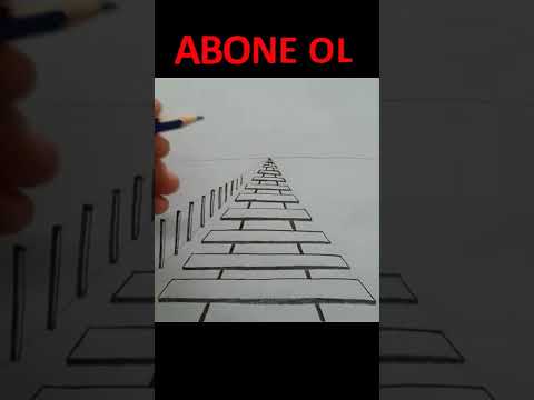 KOLAY TREN YOLU ÇİZİMİ, Perspektif Tren Rayı Çizimi, Kolay Perspektif Çizimler #shorts