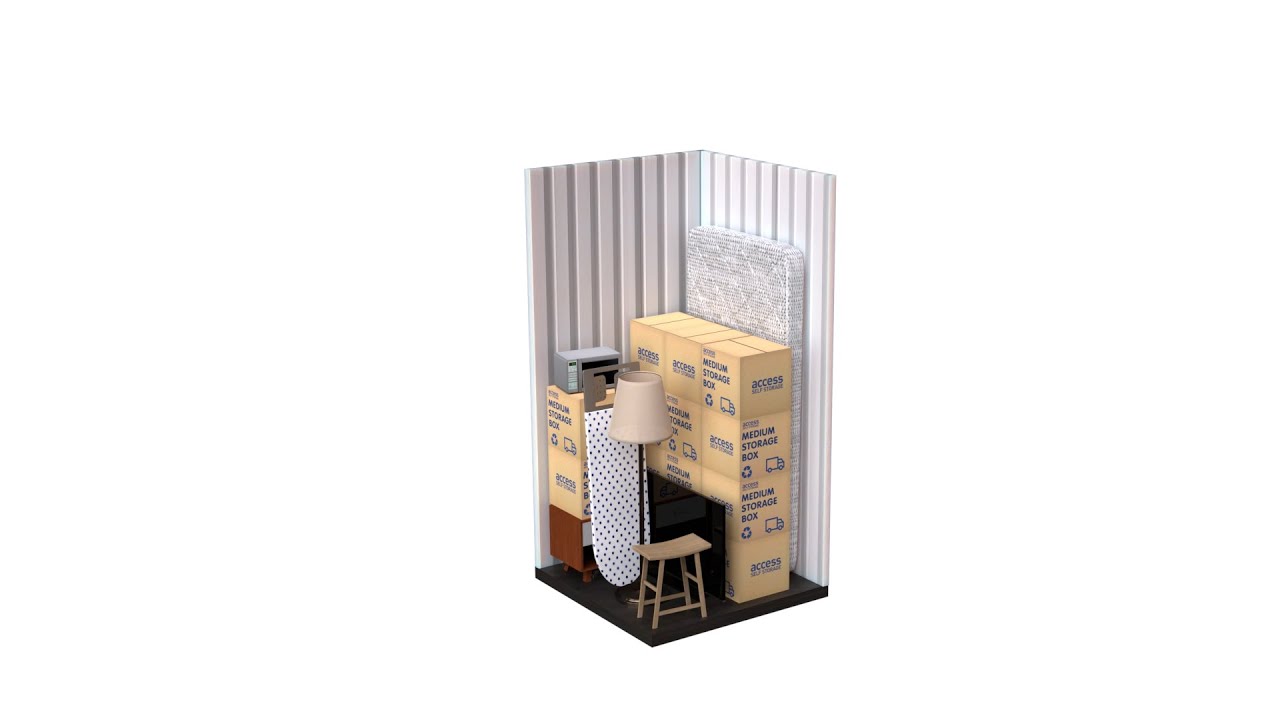 What can you store in a 16 sq.ft. storage unit? - YouTube
