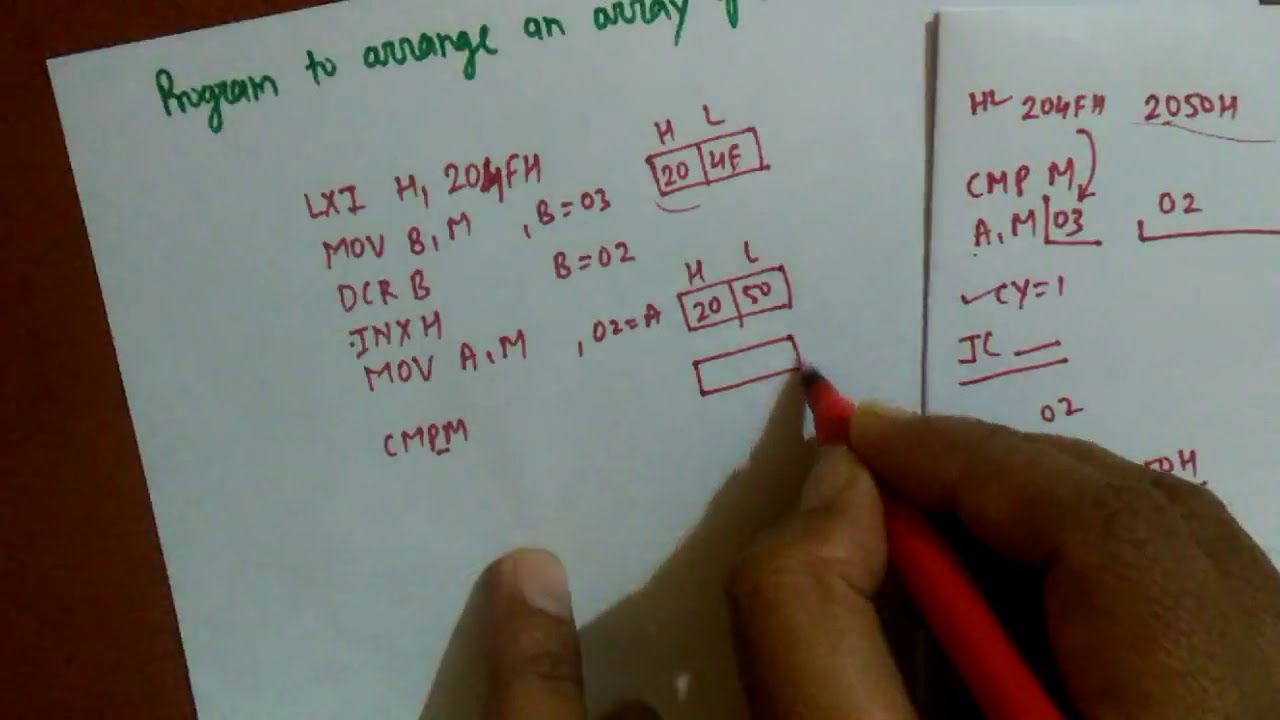 Ascending Descending Order Using 8085 Microprocessor Ascending Order ascending-descending-order-using-8085-microprocessor-ascending-order