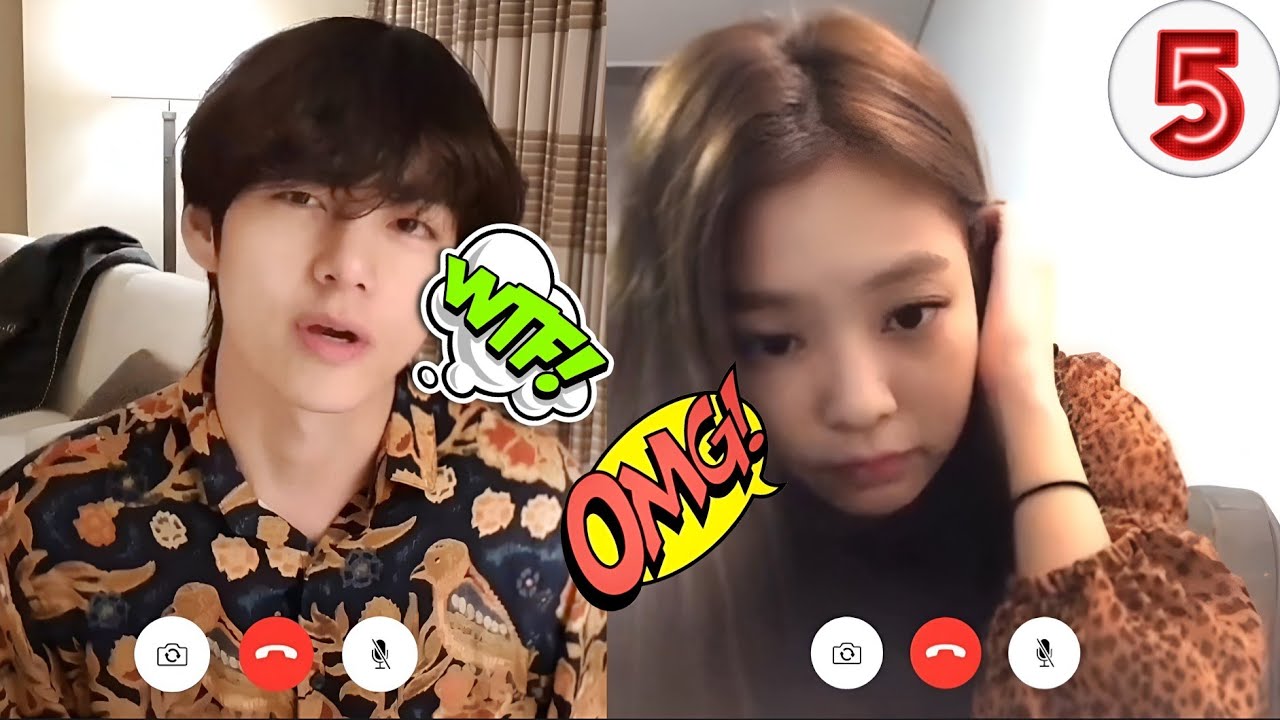 v & jennie sweet talk video call |the last part 5 - YouTube