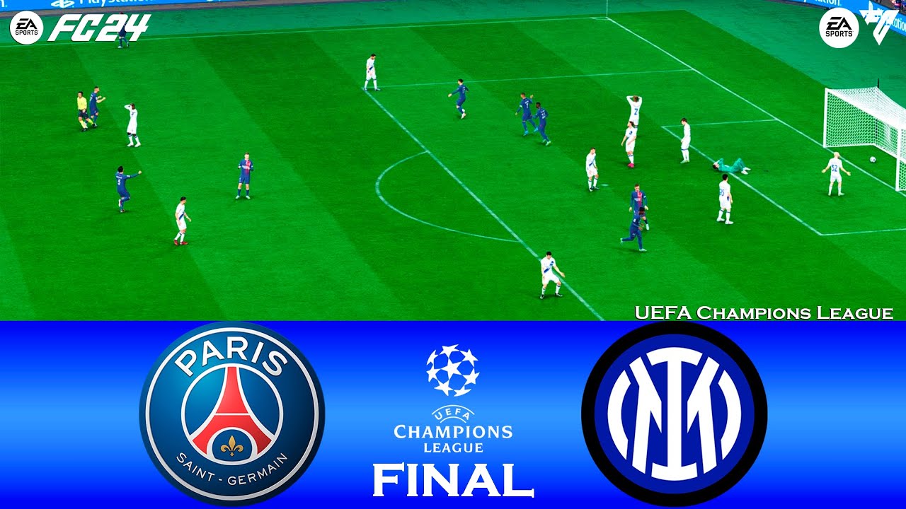 PSG vs Inter Milan | UEFA Champions League 23/24 Final | EA FC 24 Full Match | Gameplay PC - YouTube