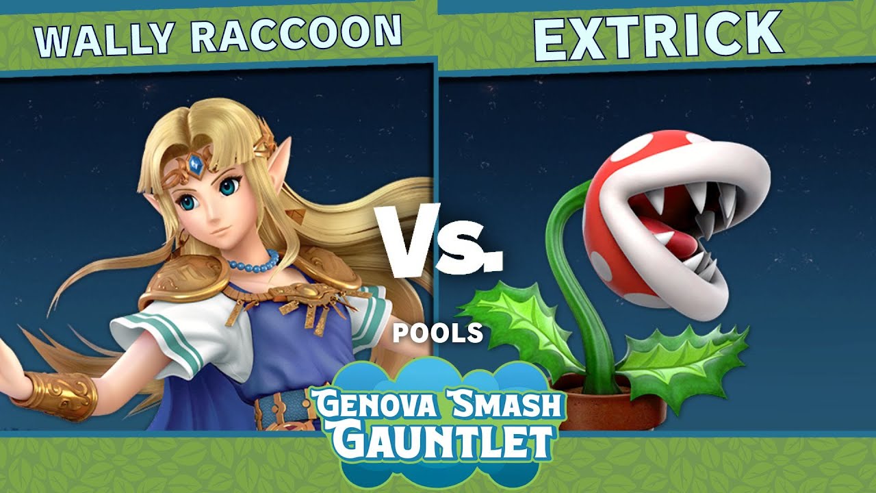 Genova Smash Gauntlet - wally raccoon (Zelda) Vs Extrick (Piranha Plant ...