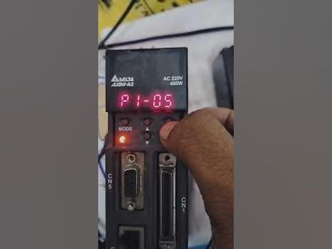 Delta Servo Drive Factory Reset And Jog Mode Run - YouTube