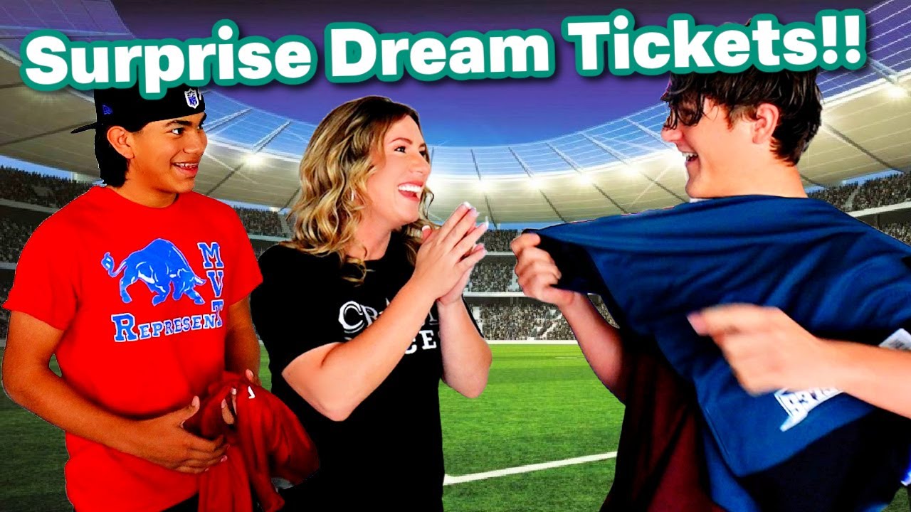 Surprise Dream Tickets!! - YouTube