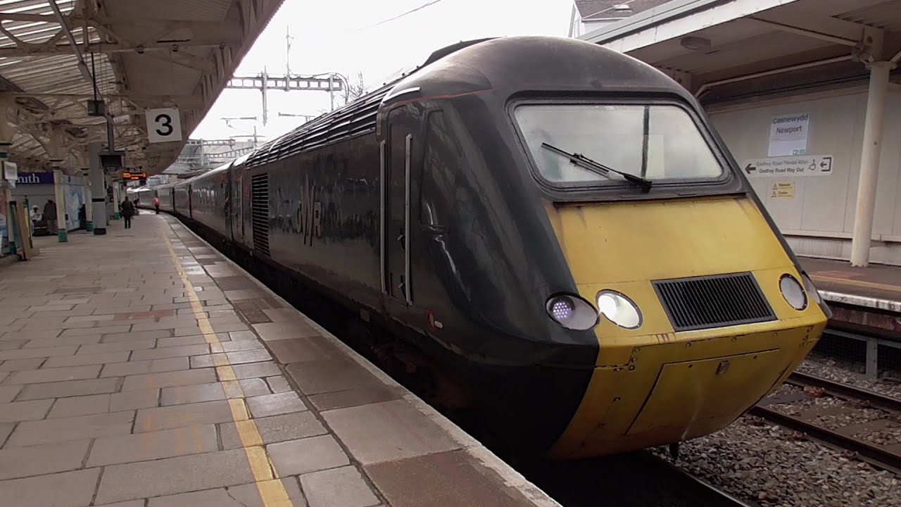 Castle Class 255 / GWR Class 43 HST Departing Newport - 09/04/2022 ...