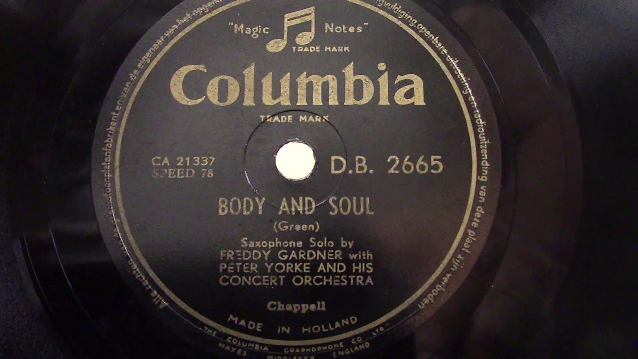 Freddy Gardner (saxophone): Body and soul. (1950). - YouTube