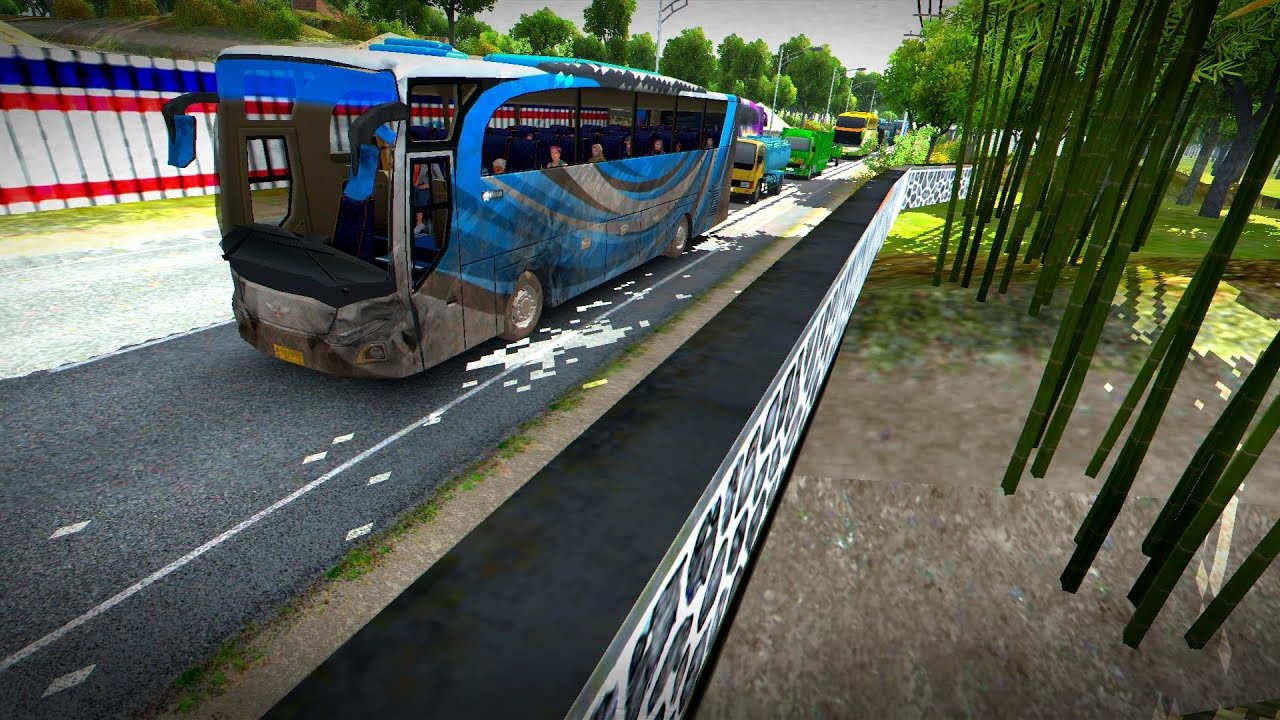 Bus Simulator Indonesia BUSSID Gameplay | Long Route Bus Driving ...