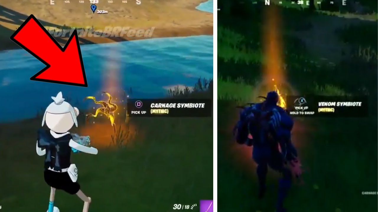Where To Find Venom and Carnage Mythic Symbiotes In Fortnite Season 8 ...