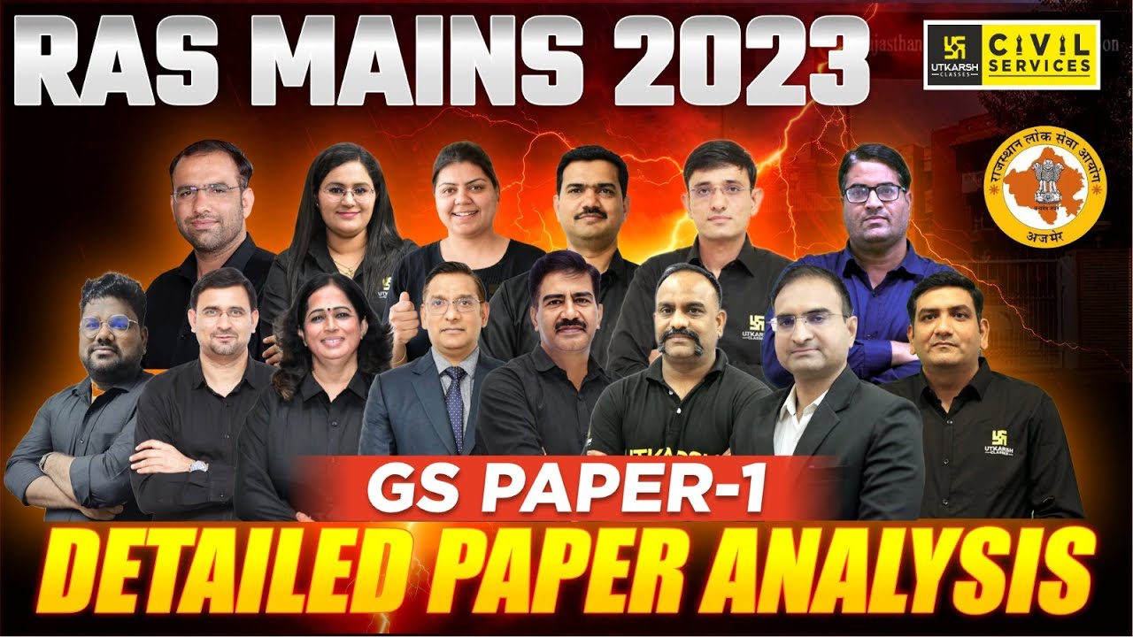 Ras Mains 2023 Detailed Paper Solution | RAS GS Paper - 1 Complete ...