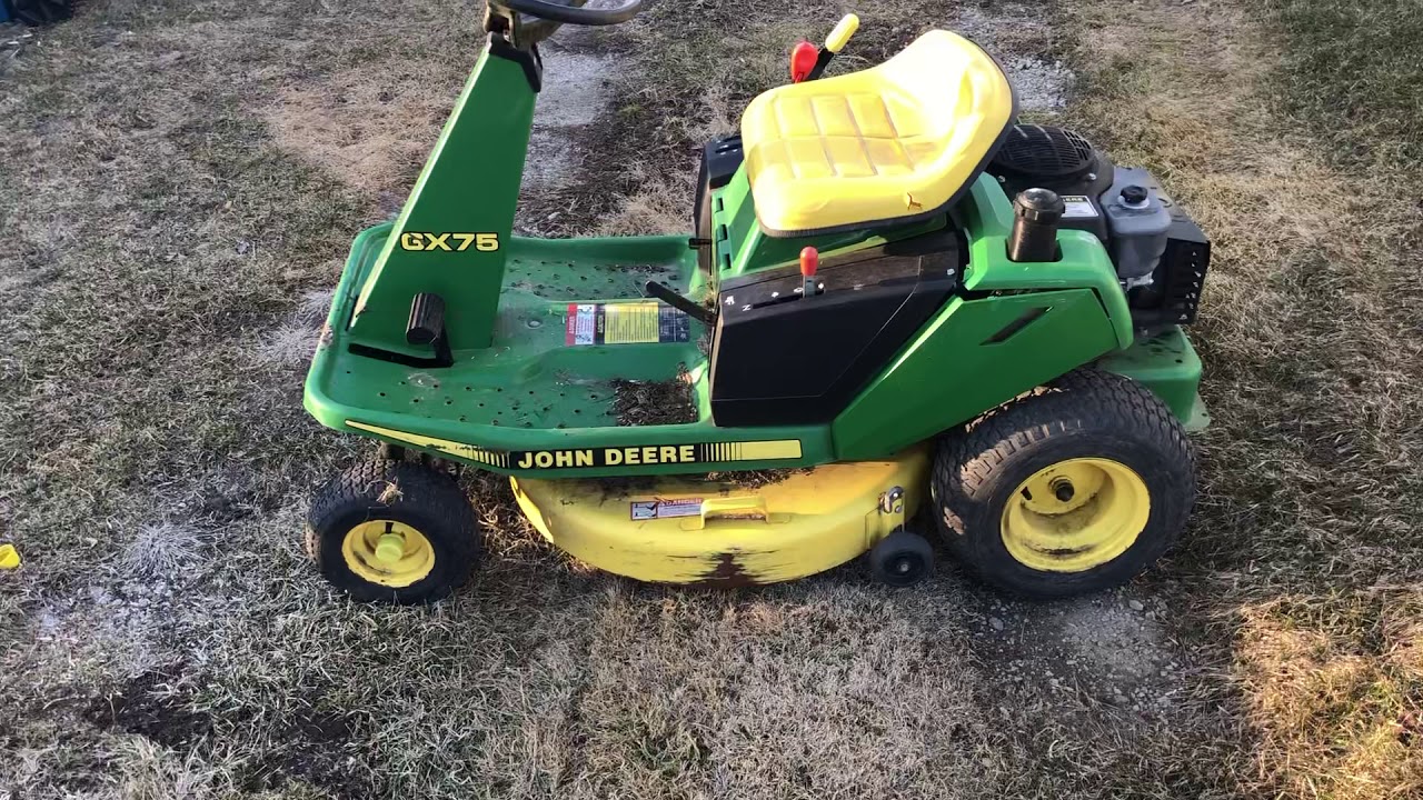 John Deere GX75 - YouTube