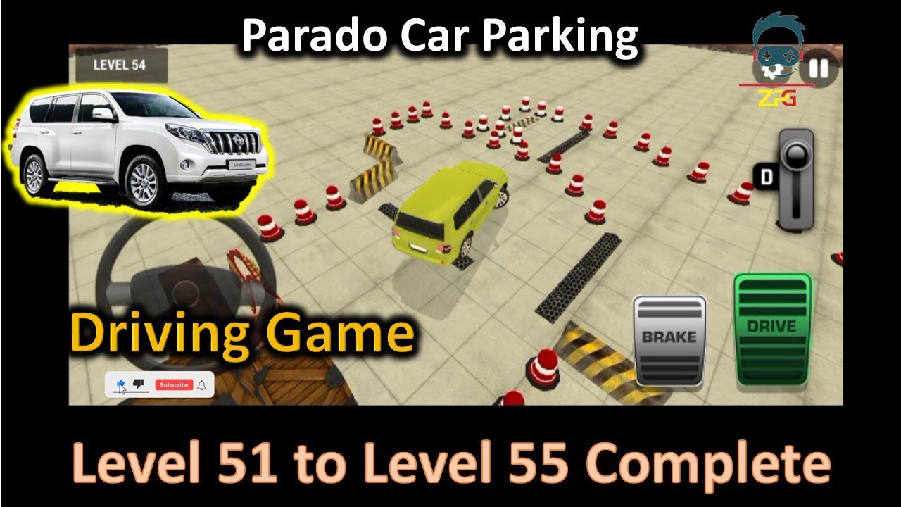 Parado Car Parking Level 51 to Level 55 Complete || Z gaming Prince ...