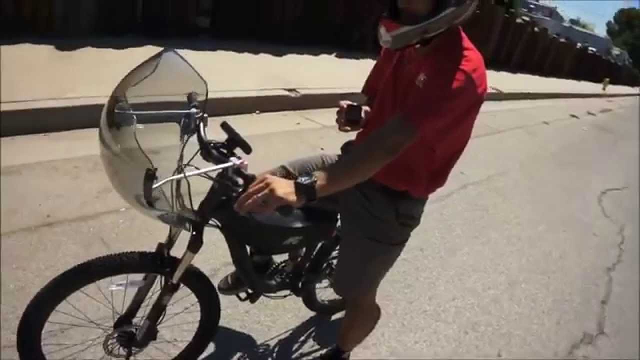AEROSHIELD ADDS 5MPH TO TOP SPEED 4000W XC - YouTube