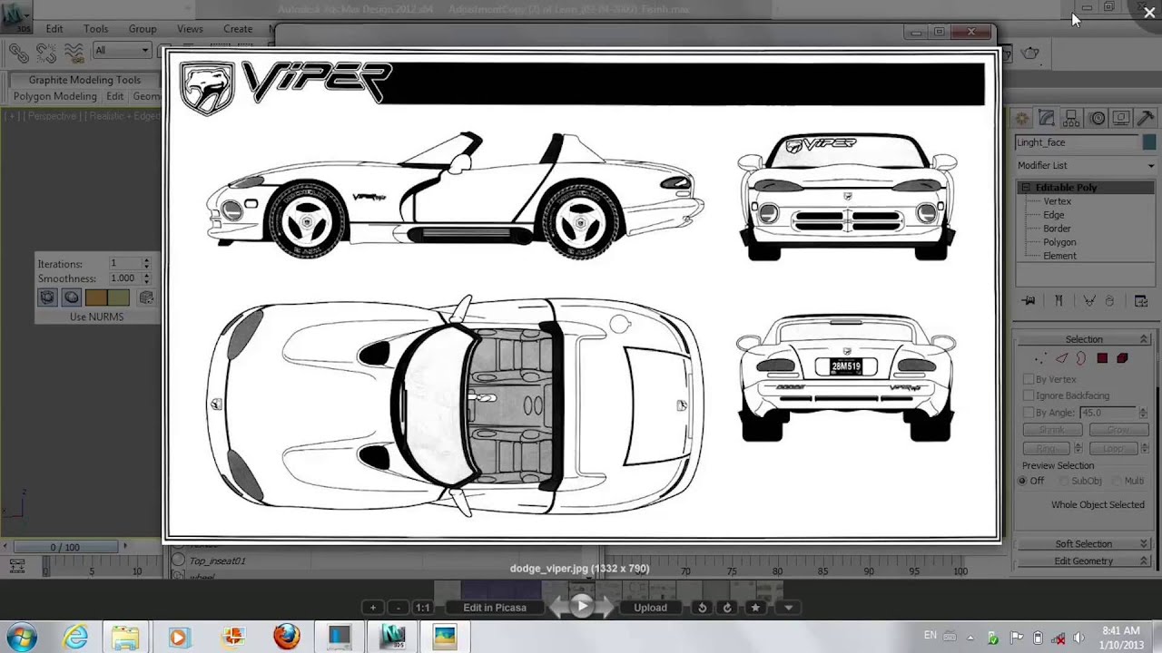 3Ds Max Tutorial | How to Modeling Car in 3Ds Max - YouTube