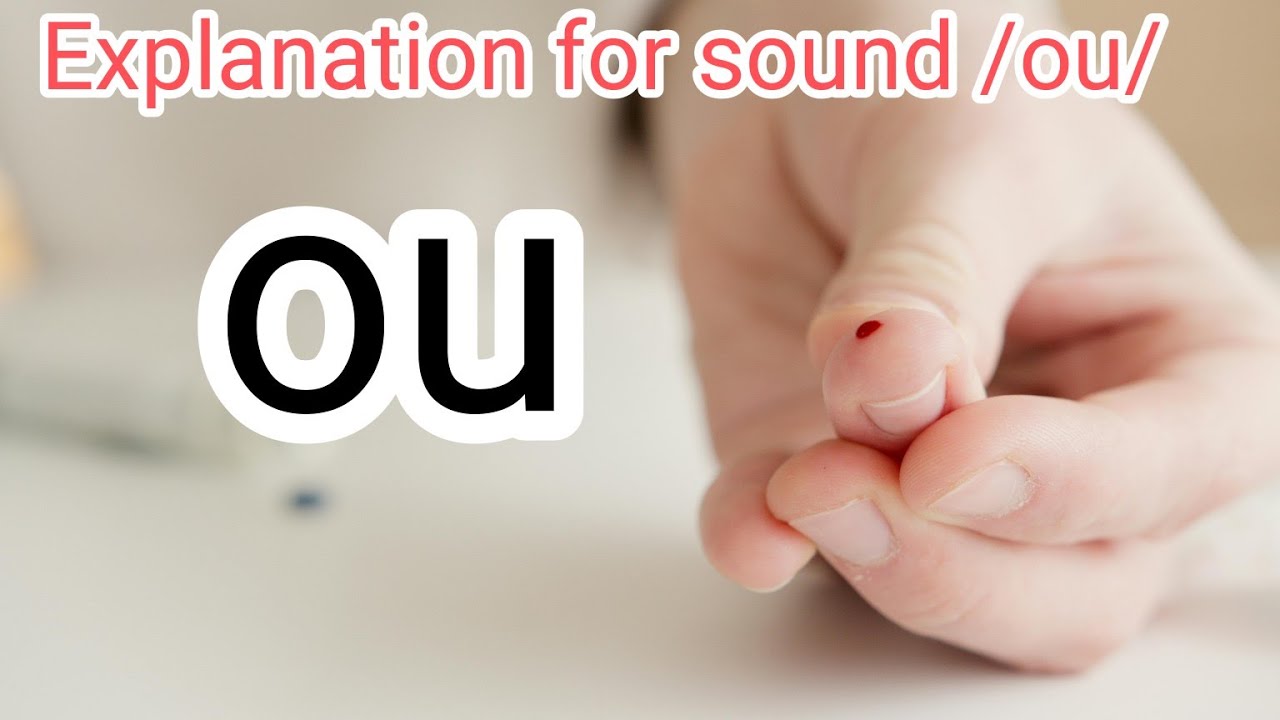 Explanation for sound /ou/, jolly phonics, group 7, blending - YouTube