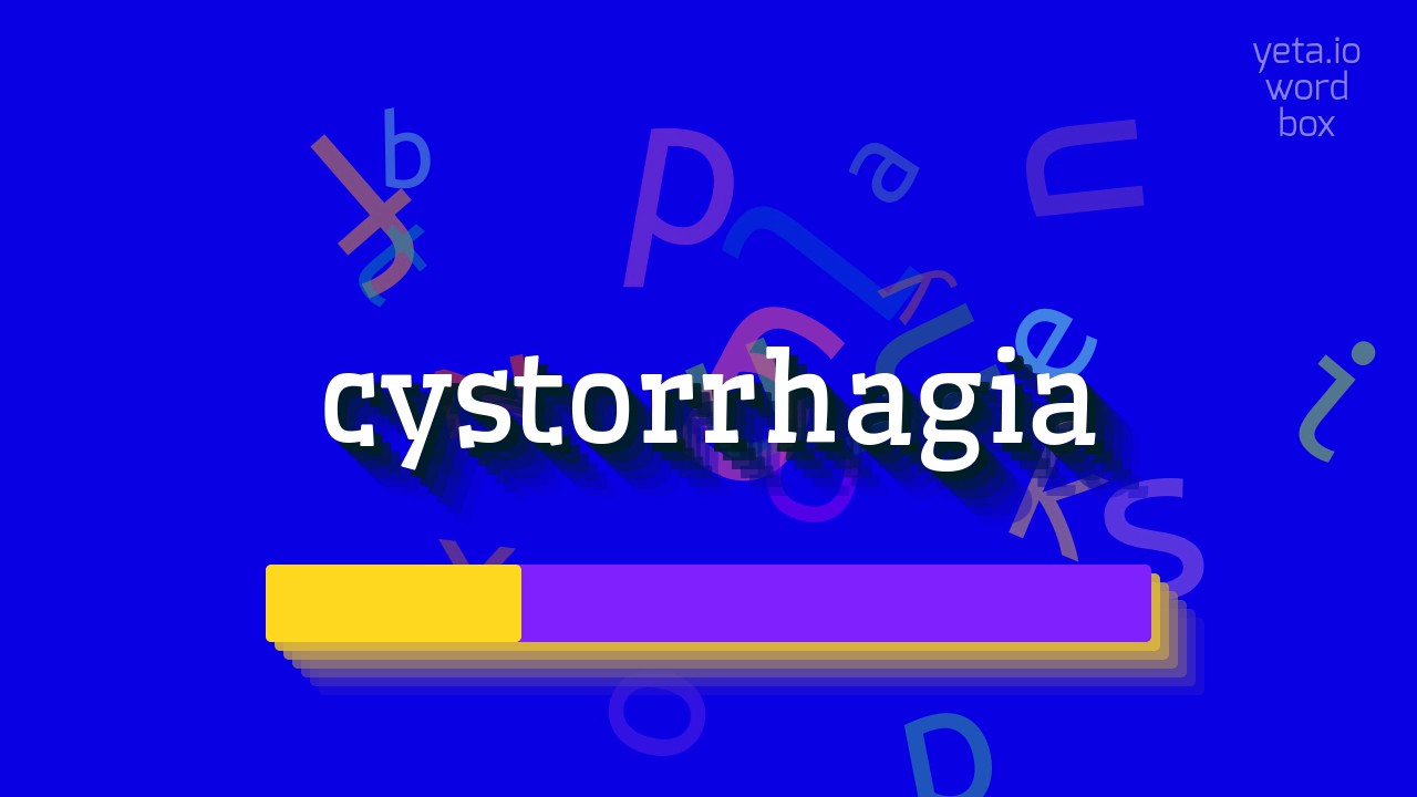 How to say "cystorrhagia"! (High Quality Voices) - YouTube