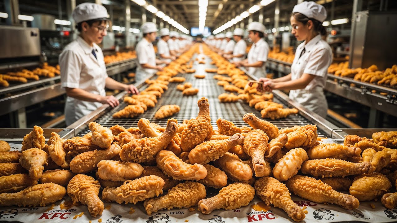 How KFC Crispy Tenders Are Really Made in the Factory - YouTube