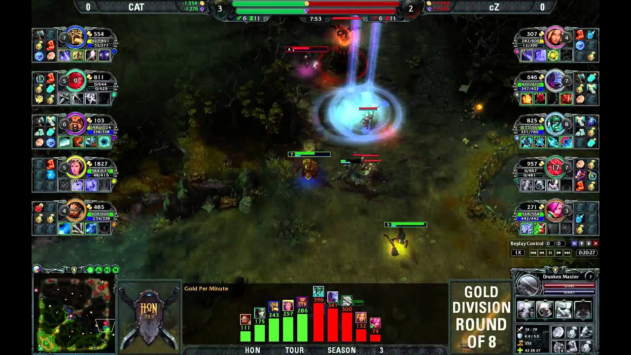 HTS3 Gold Cycle 4 Ro8 cZ vs. CAT Game 1 - YouTube