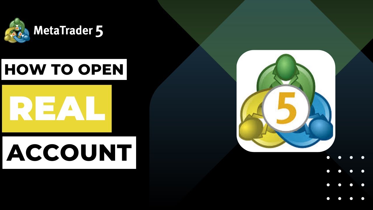 How To Open Real Account On Metatrader 5 - YouTube
