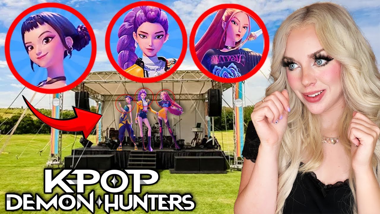 DRONE CATCHES KPOP DEMON HUNTERS DANCING ON STAGE IN REAL LIFE… (*SCARY ...