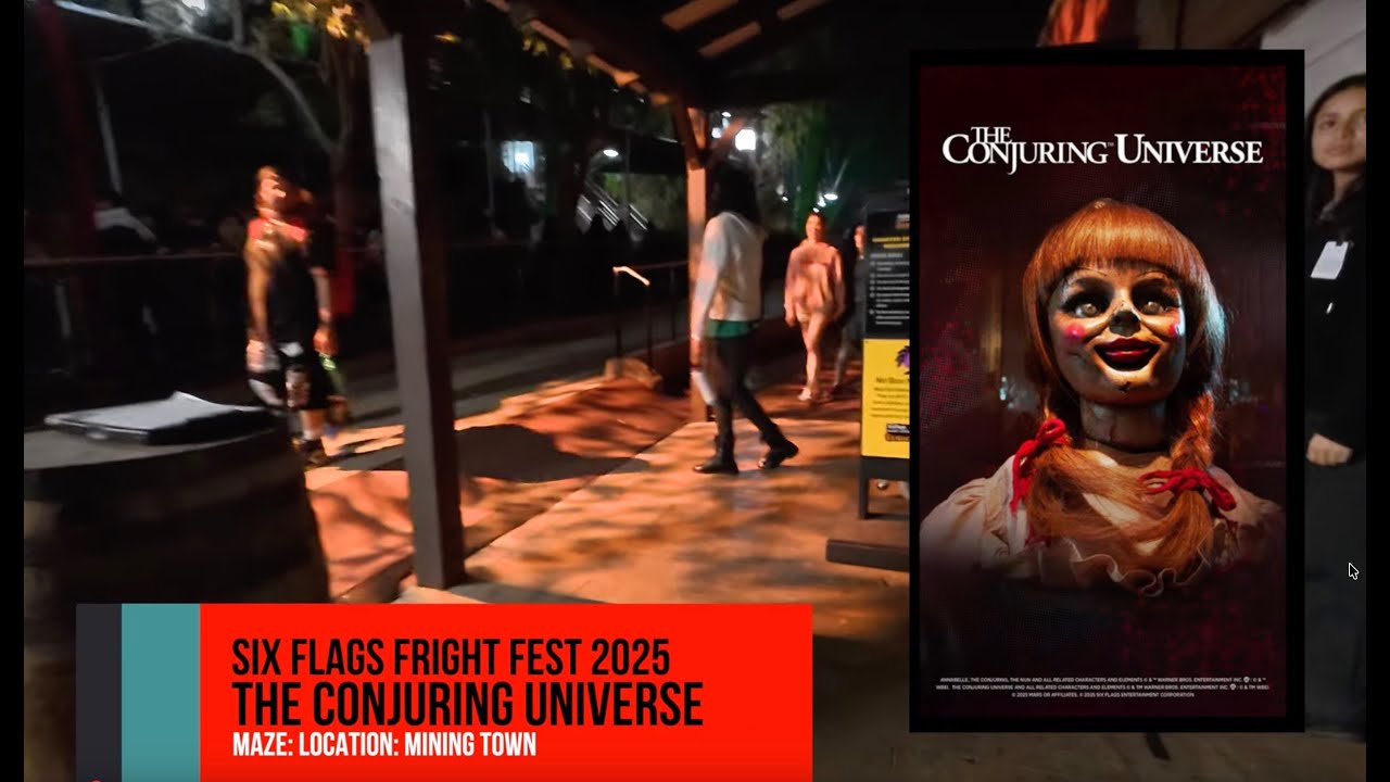 The Conjuring Universe of Terror Haunted Maze at Six Flags Fright Fest ...