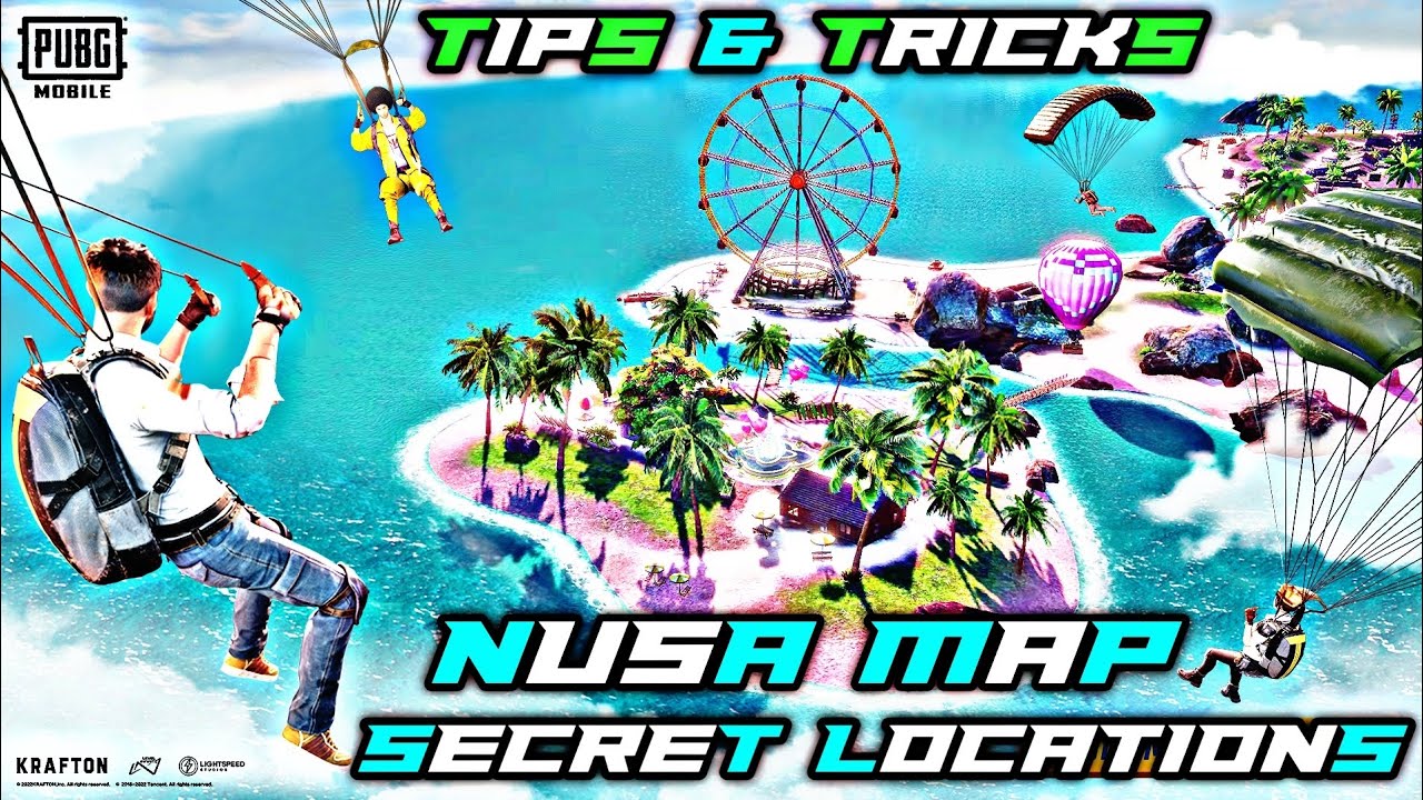 Bgmi/Pubg NUSA Map Secret Locations😨| Bgmi NUSA Map Tips & Tricks 🥵 - YouTube